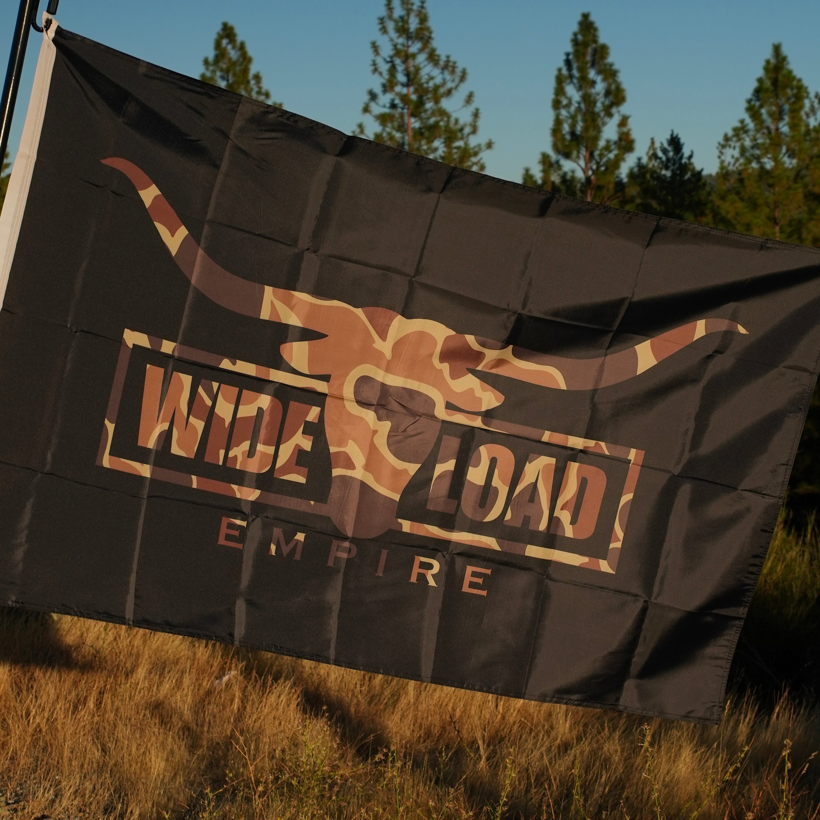 Duck Camo Longhorn Flag – Wide Load Empire